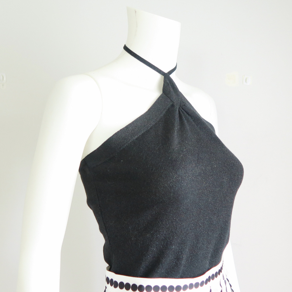 Black Halter Sparkly Halter Glitter Halter Top - Gem